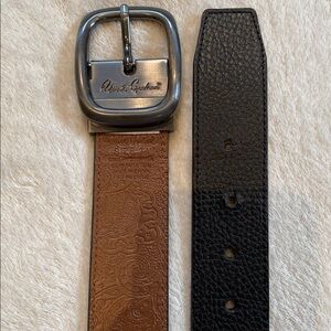 Robert Graham | Accessories | Robert Graham Reversible Black Leather ...